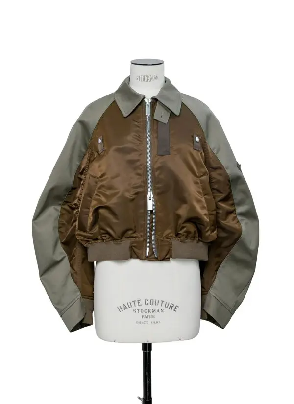 Sacai Twill Collared Zip-up Blouson
