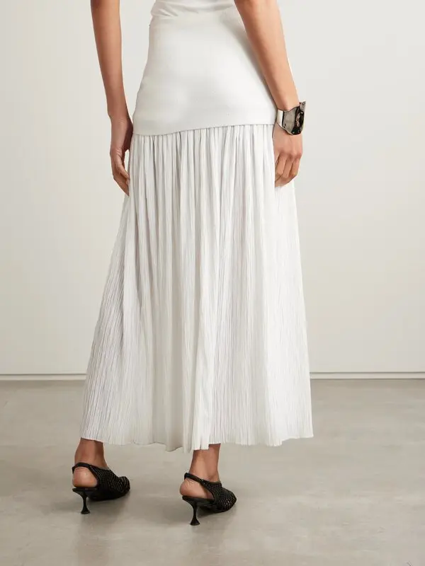 Proenza Schouler Pleated Midi Skirt - Ivory