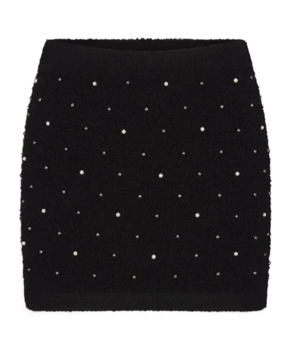 FRAME Embellished Skirt - Black