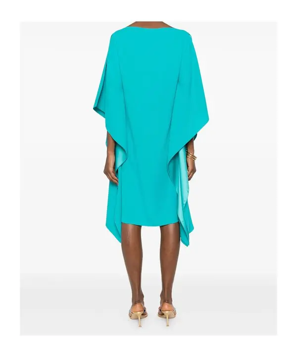 GIANLUCA CAPANNOLO Boat Neck Midi Dress With Shoulder Slits