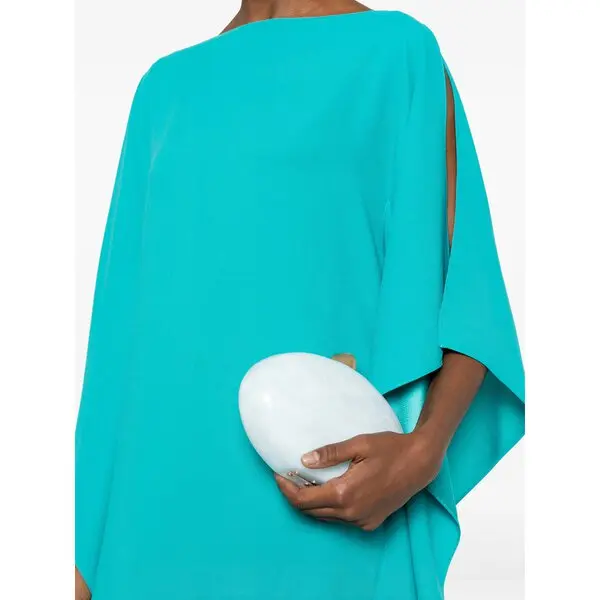 GIANLUCA CAPANNOLO Boat Neck Midi Dress With Shoulder Slits