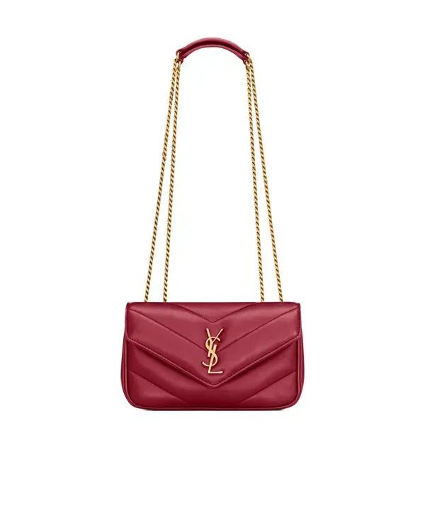 Saint Laurent Loulou Foldover Top Mini Shoulder Bag