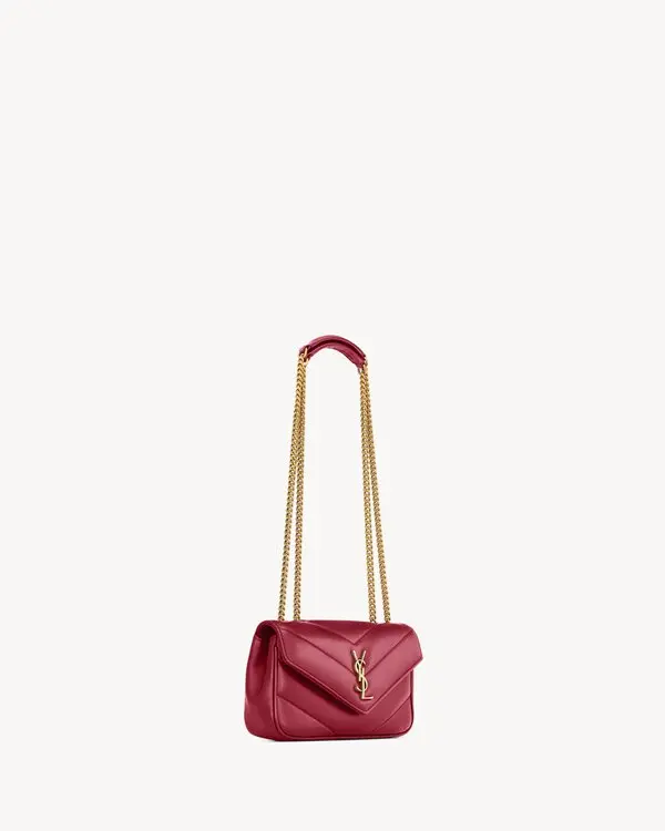 Saint Laurent Loulou Foldover Top Mini Shoulder Bag
