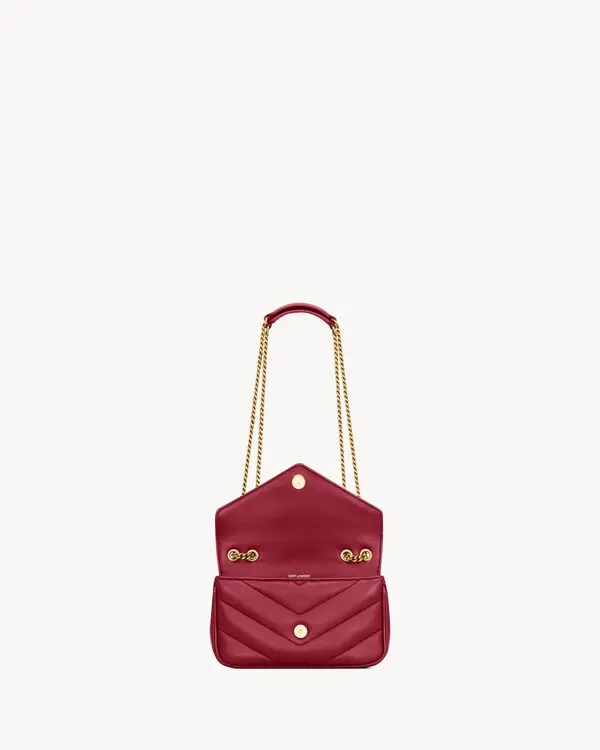 Saint Laurent Loulou Foldover Top Mini Shoulder Bag