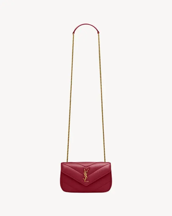 Saint Laurent Loulou Foldover Top Mini Shoulder Bag