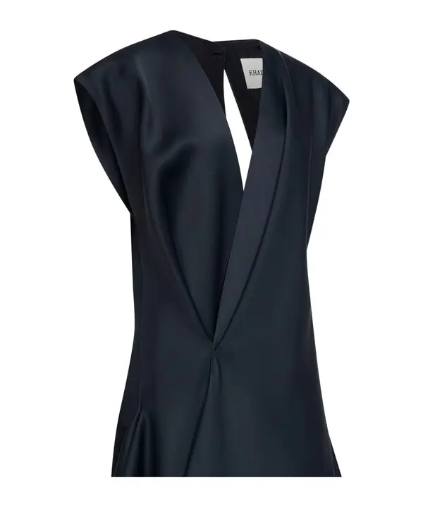 Khaite Merith V-neck Mini Dress