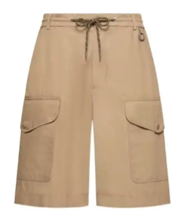 Moncler Drawstring Cargo Shorts - Beige