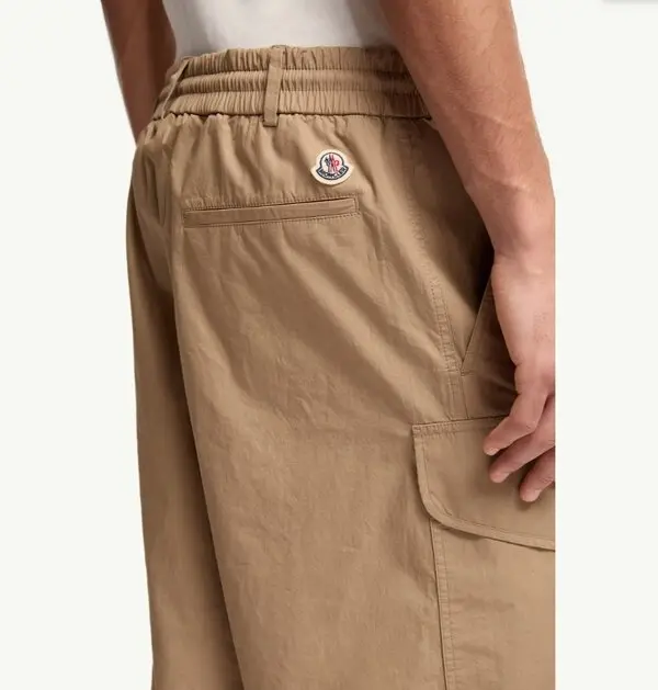 Moncler Drawstring Cargo Shorts - Beige