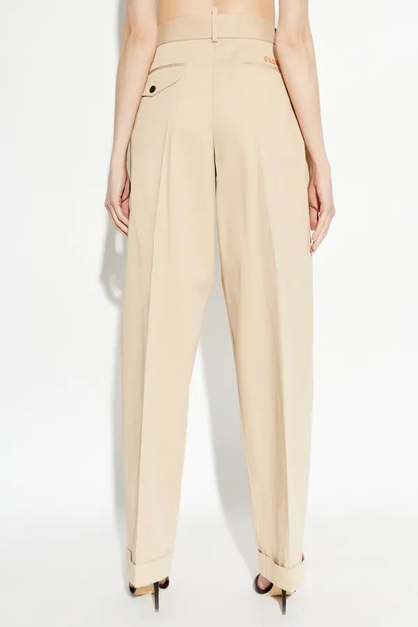 Dsquared2 Straight-leg Pleated Trousers - Beige