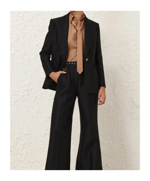 Zimmermann Single-button Notched Lapel Blazer