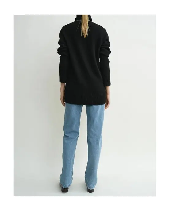 TOTEME Roll Neck Long Sleeved Jumper - Black