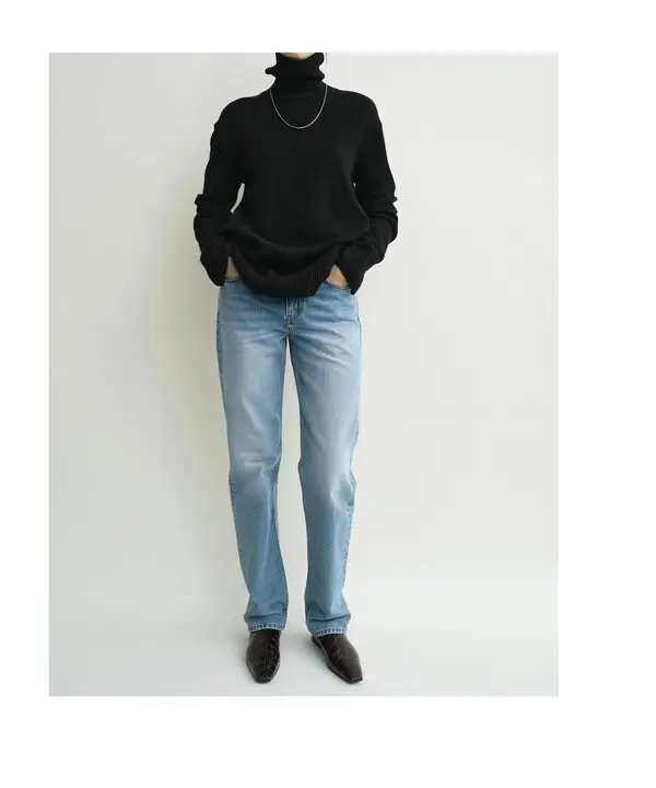 TOTEME Roll Neck Long Sleeved Jumper - Black