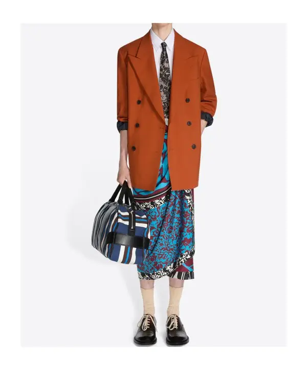 Dries Van Noten Oversized Double-breasted Blazer - Rust-colored