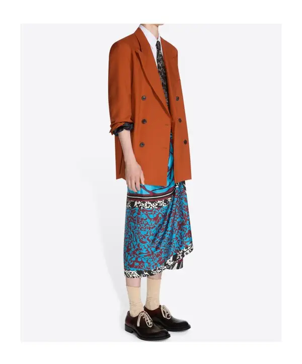 Dries Van Noten Oversized Double-breasted Blazer - Rust-colored