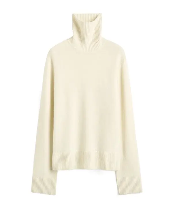 TOTEME Roll Neck Long Sleeved Jumper - Off White
