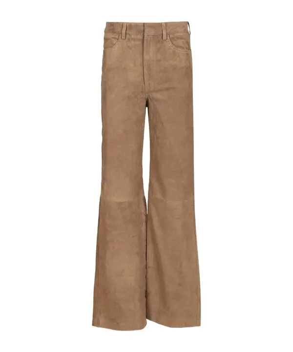 ROTATE BY BIRGER CHRISTENSEN Straight Leg Pants - Brown