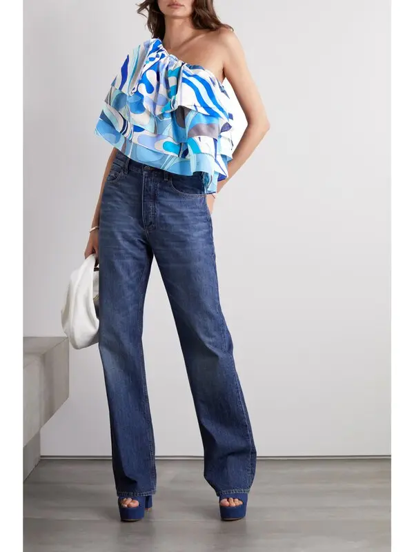 Emilio Pucci Asymmetrical Printed Top