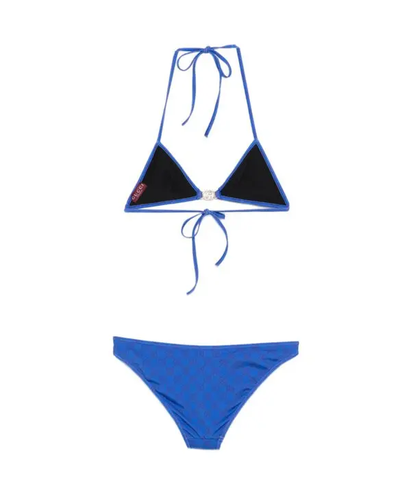 Gucci Printed Gg Stretch Jersey Bikini