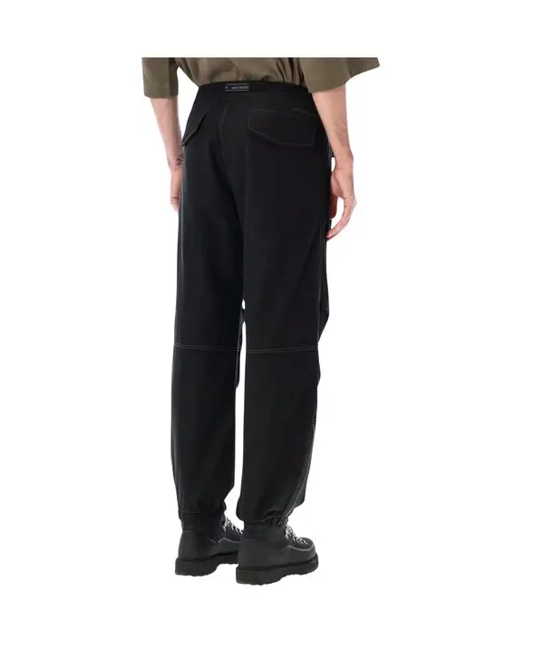 AND WANDER Side-zip Hem Pants - Black