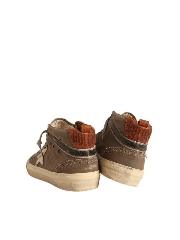 GOLDEN GOOSE Star Mid-top Sneakers - Nude