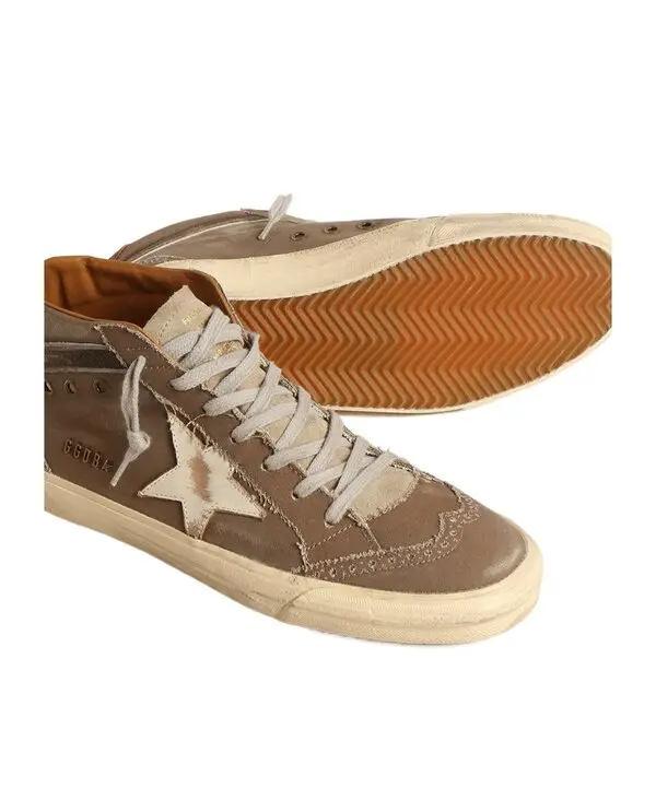 GOLDEN GOOSE Star Mid-top Sneakers - Nude