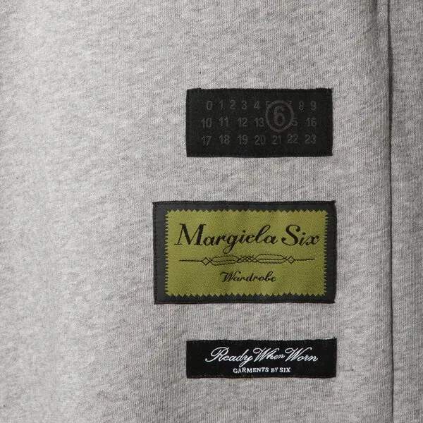 MAISON MARGIELA Logo Patch Straight-leg Trousers - Gray