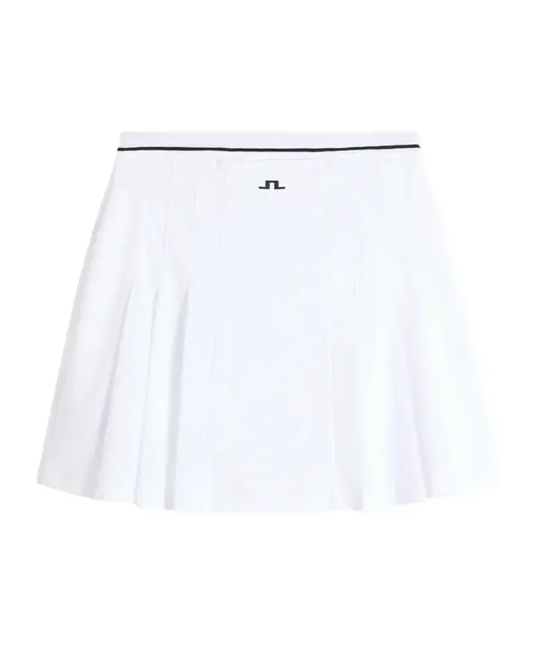 J. Lindeberg Pleated Trim Mini Skirt - White