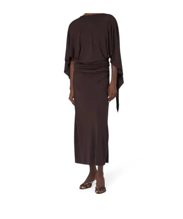Christopher Esber Pleated Maxi Dress With Open Back