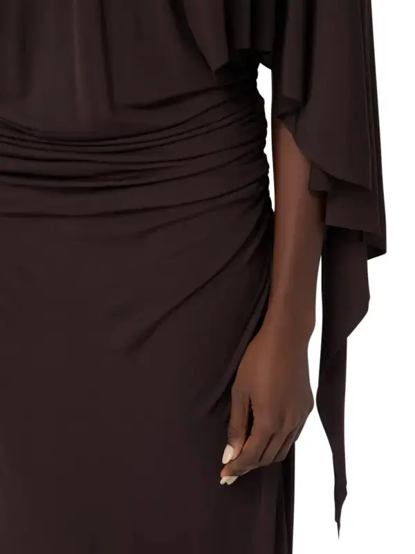 Christopher Esber Pleated Maxi Dress With Open Back