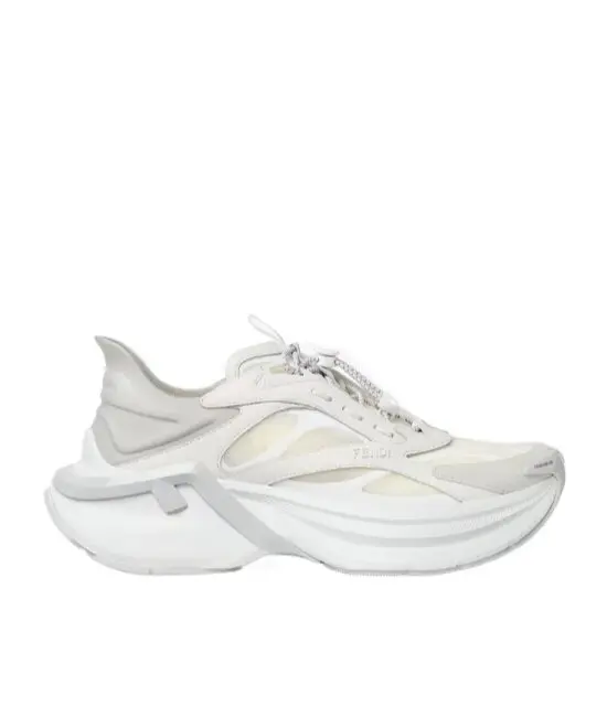 Fendi F-light Lace-up Sneakers - White
