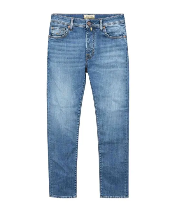 Jacob Cohen Jeans With Belt Loops And Side Pockets - Blue