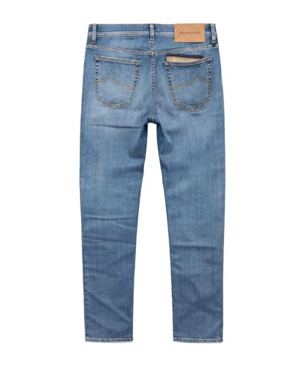 Jacob Cohen Jeans With Belt Loops And Side Pockets - Blue
