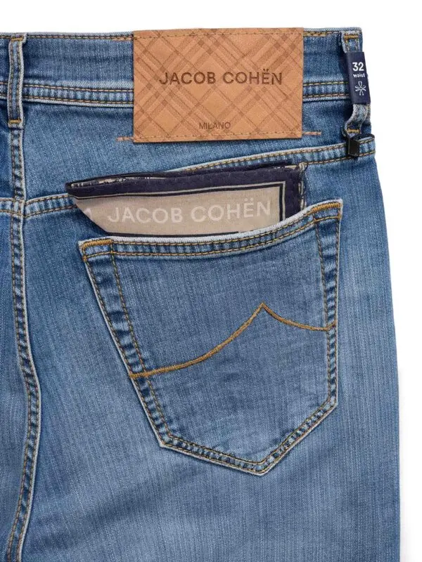 Jacob Cohen Jeans With Belt Loops And Side Pockets - Blue