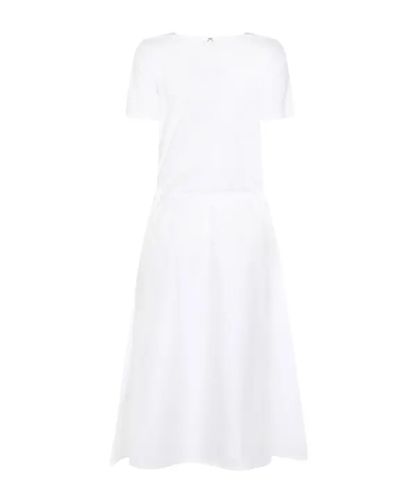Herno T-shirt Midi Dress With Fitted Waist And Flared Hem - No