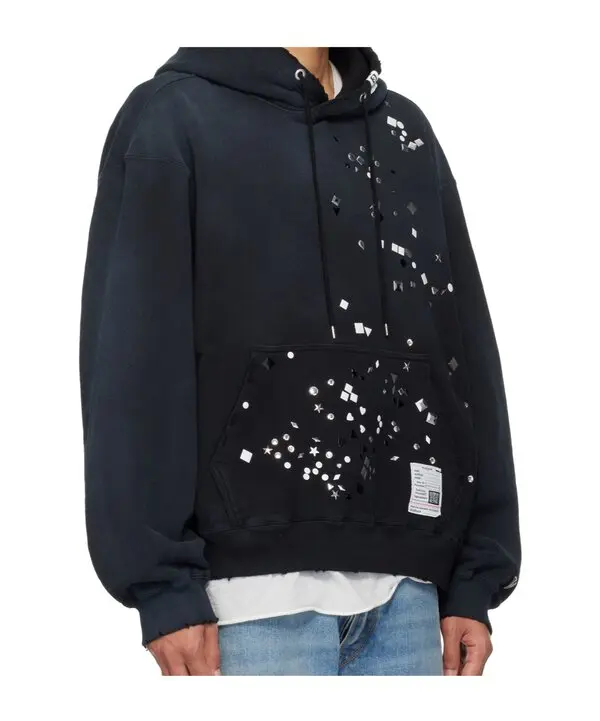 Mihara Yasuhiro Distressed Embellished Hoodie