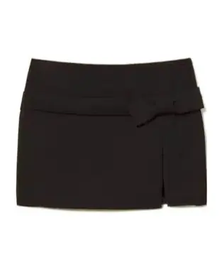 TWINSET Bow-detail Mini Skirt - Black