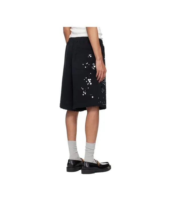 Mihara Yasuhiro Embellished Cotton Shorts