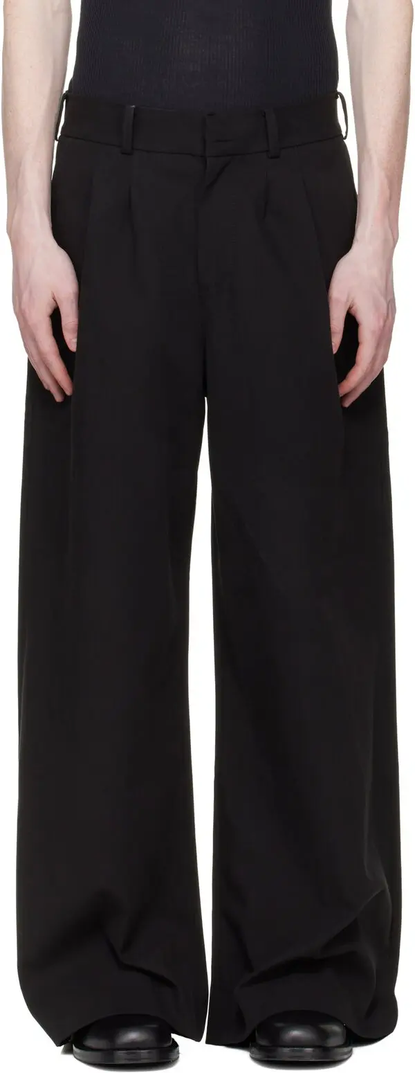 ENTIRE STUDIOS Dinch Pleated Wide Leg Trousers