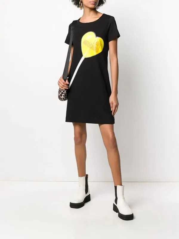 Moschino Lollipop Print T-shirt Dress