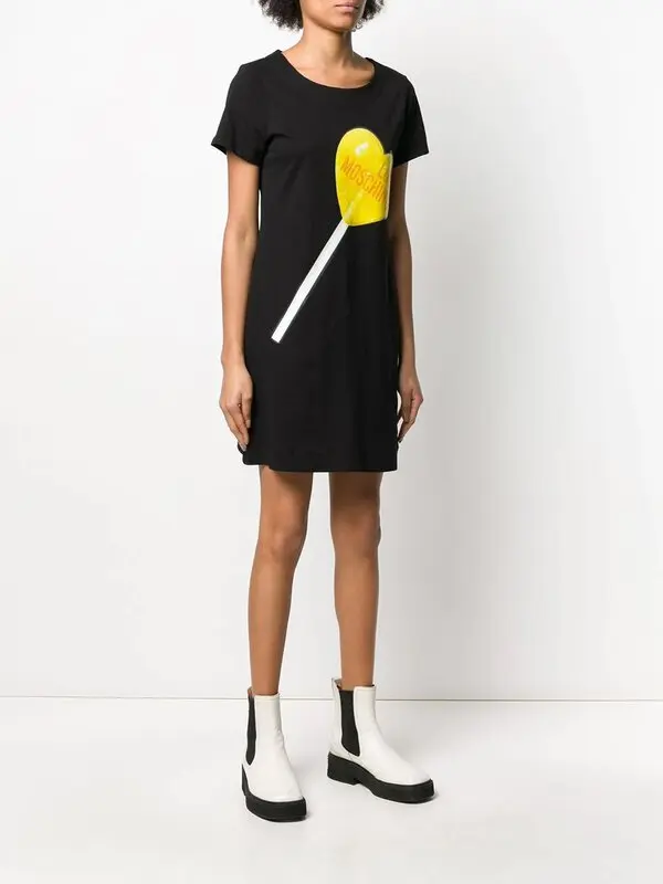 Moschino Lollipop Print T-shirt Dress