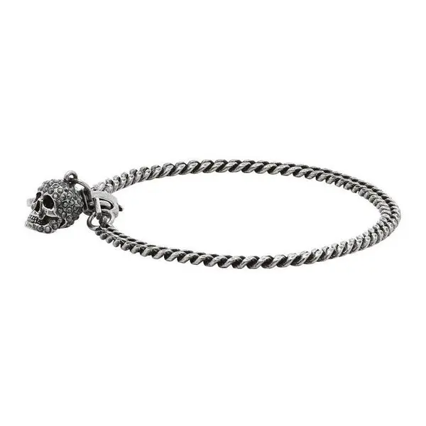 Alexander McQueen Skull Pendant Bracelet