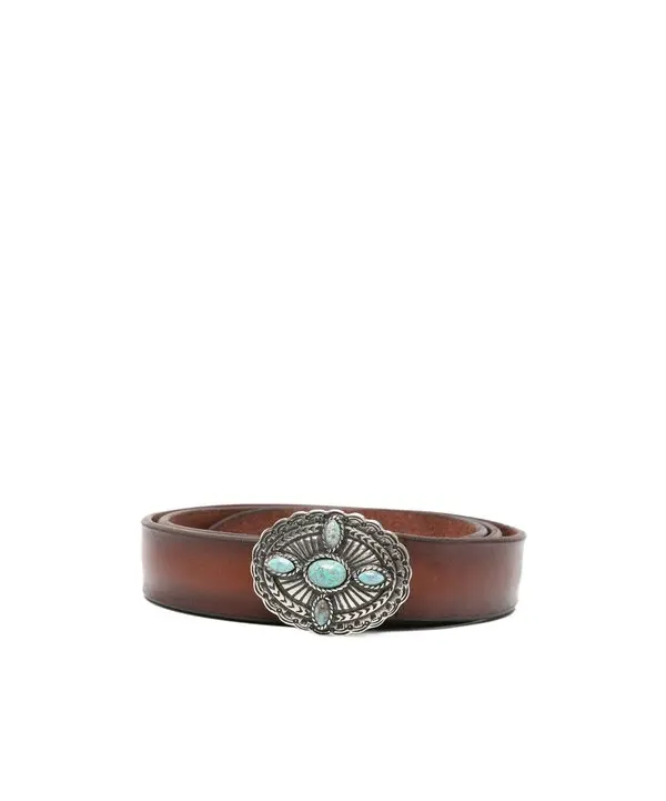 ORTIGNI Pointed Belt - Brown