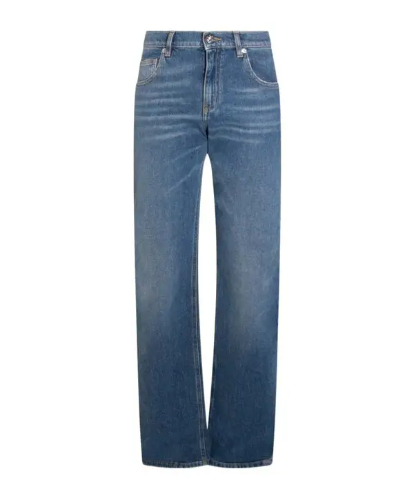 Blumarine Straight-leg Distressed Jeans