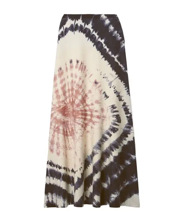 Gabriela Hearst Tie-dye Midi Skirt - Nude