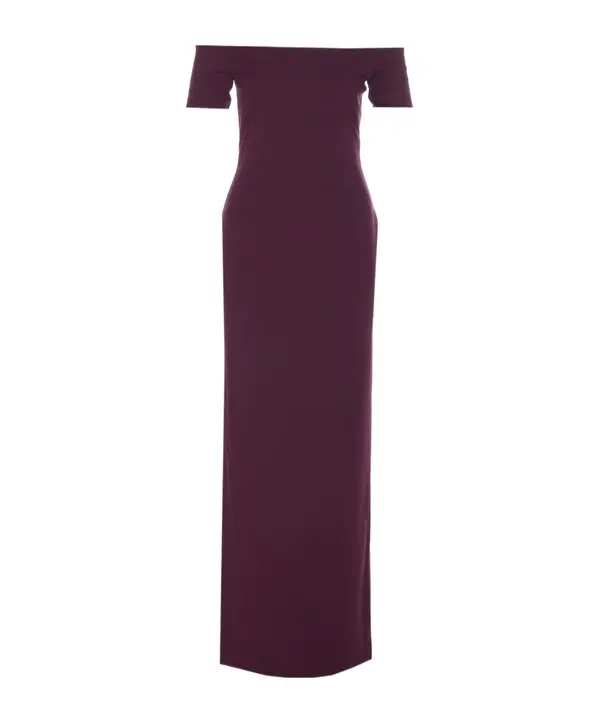 Solace Off-shoulder Maxi Dress With Slit Detail