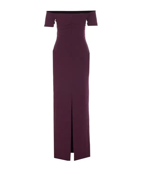Solace Off-shoulder Maxi Dress With Slit Detail