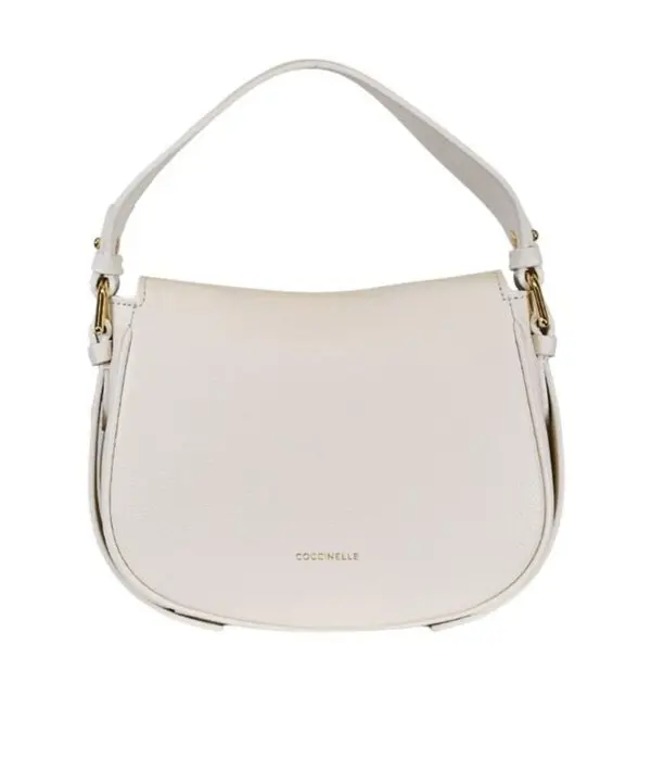 COCCINELLE Mavery Flap Shoulder Bag - White