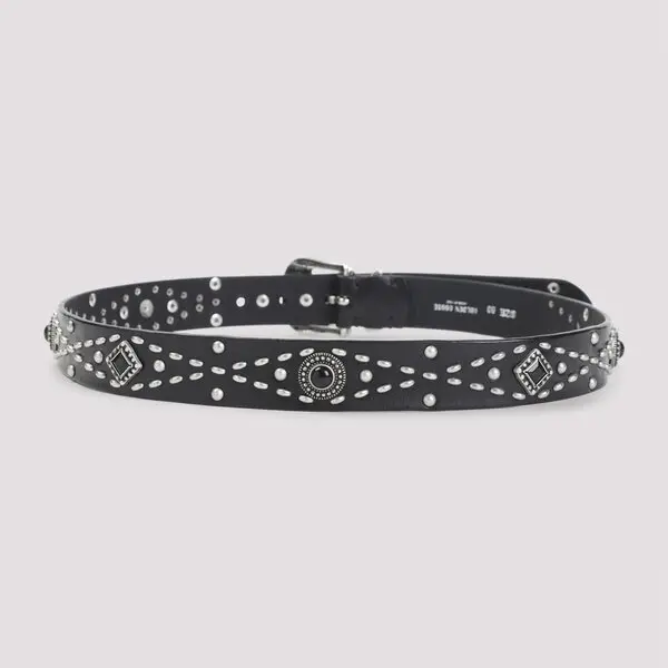 GOLDEN GOOSE Stud-embellished Buckle Belt