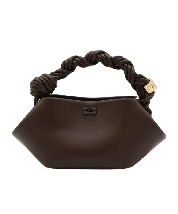 GANNI Twisted Handle Mini Bag - Black