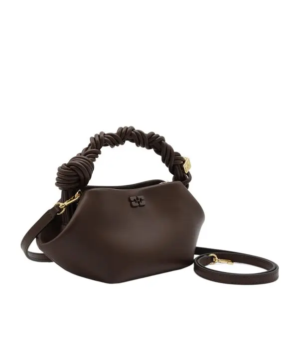 GANNI Twisted Handle Mini Bag - Black